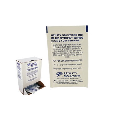 UTILITY SOLUTIONS Blue Stripe Hot Stick Wipes | Tallman Equipment Company